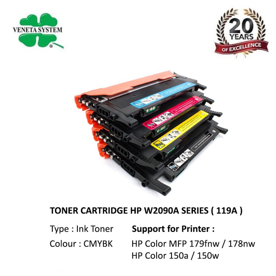 Jual RTC Toner Cartridge W2090 W2091 W2092 W2093 (119A) / Toner For ...