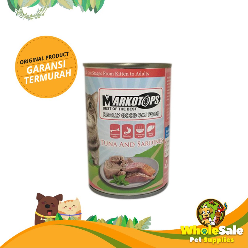 Jual Makanan Kucing Markotops Kaleng 400gr | Shopee Indonesia