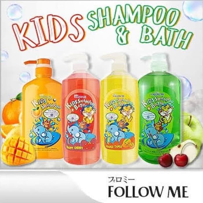 Jual Unik Follow Me Kids Shampoo With Honey & Vitamin E 800ml - apel ...