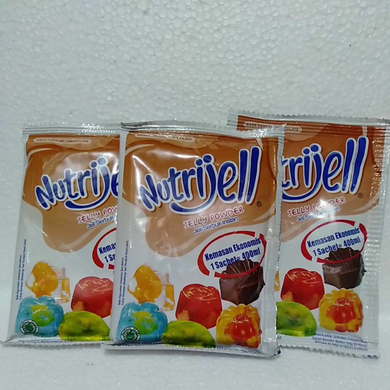 Jual nutrijell coklat kemasan ekonomis | nutrijel cokelat 20g | Shopee ...