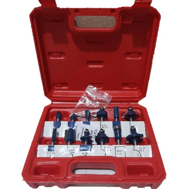 Jual Mata Profil/Trimmer/Router Kayu 12pcs JLD | Shopee Indonesia