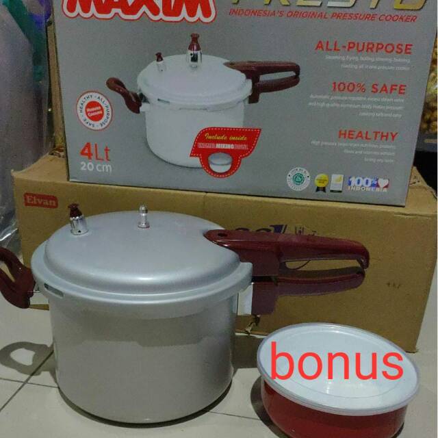 Jual Presto Maxim 7 liter / Panci Presto Maxim 7L 7 liter MURAH | Shopee Indonesia