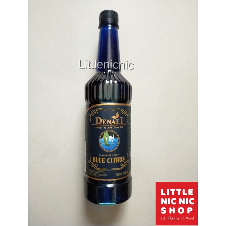 Jual Denali Blue Citrus Flavoured Syrup 750ml sirup rasa Blue Curacao ...
