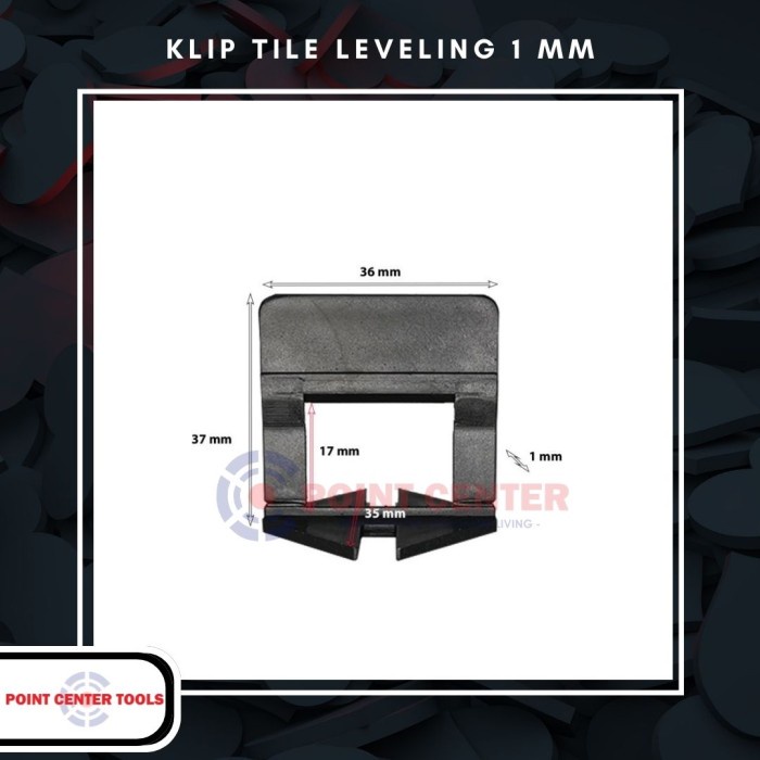 Jual TERMURAH KLIP TILE LEVELING 1,0 MM / ALAT PERATA LANTAI HITAM ...