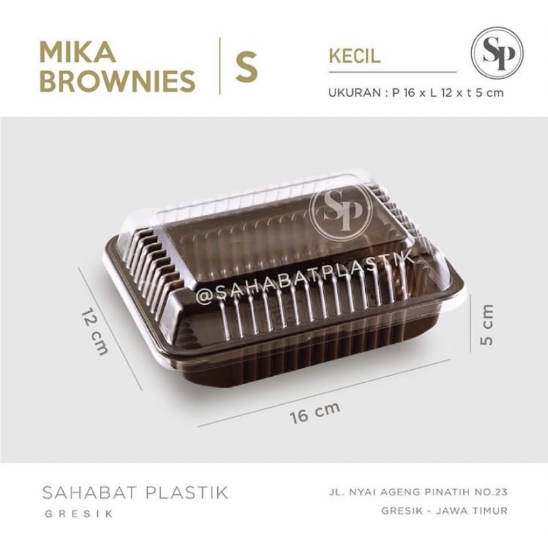 Jual 25pcs MIKA BROWNIES S / MIKA BENTO MINI / BRONIS KECIL 16 x 12 CM / MIKA NASI BENTO MINI ...