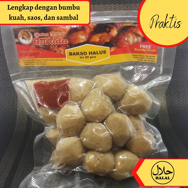 Jual Bakso Halus / Frozen Food Bakso Malang Instan/Makanan Beku Halal ...