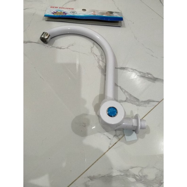 Jual Kran angsa PVC soligen W2 keran cuci piring putih | Shopee Indonesia