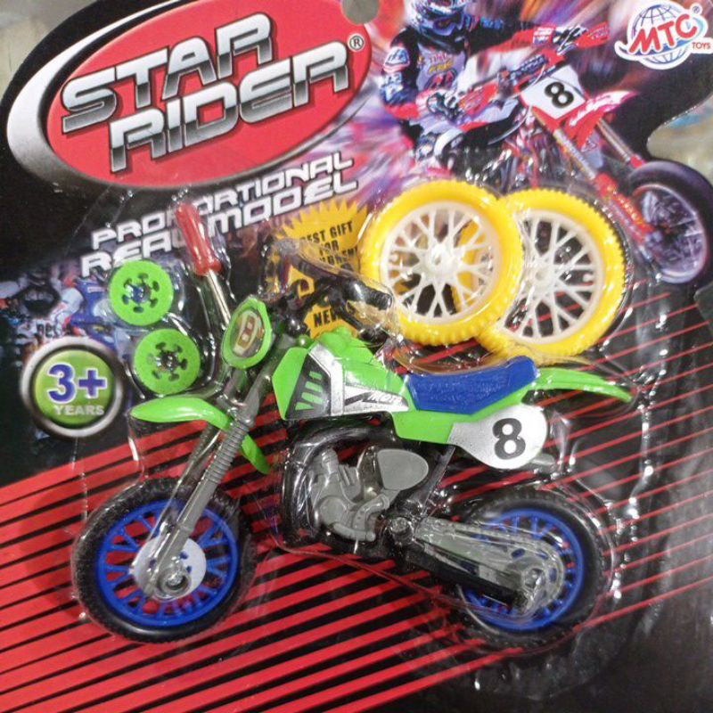Jual Motor tril STAR RIDER / Motocross MC323 panjang ~13 cm | Shopee ...