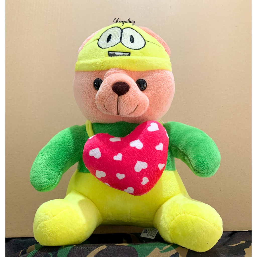 Jual BONEKA BERUANG TEDDY BEAR KUNING TOPI BAJU KUNING LUCU SOUVENIR ...