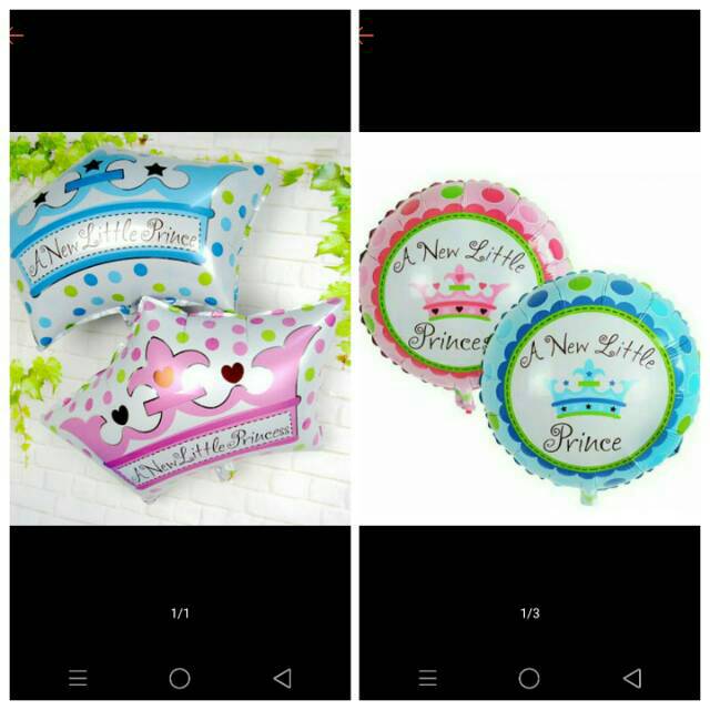 Jual Balon baby a new little prince/princess | Shopee Indonesia