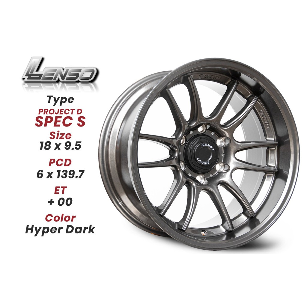 Jual Velg Lenso Project D Spec s TDS Ring 18 lebar 9.5 inci Chevrolet Colorado Trailblazer Ford ...