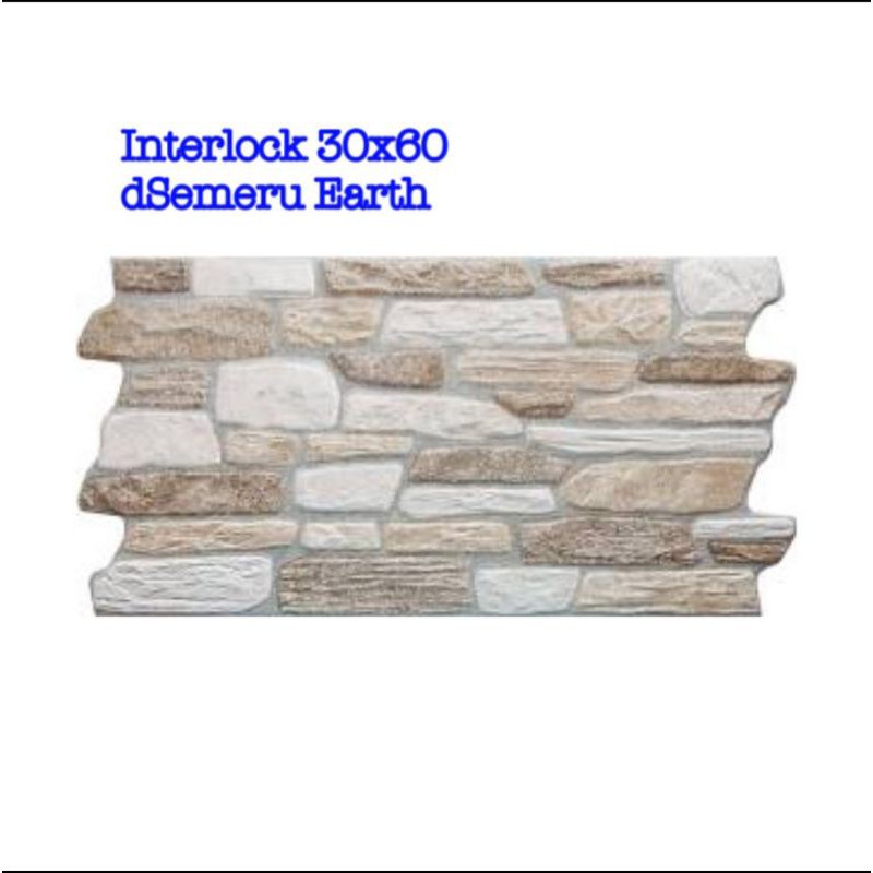 Jual Roman keramik interlock koleksi dSemeru tersedia 3 motif | Shopee ...