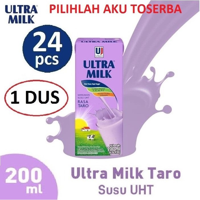 Jual Susu Ultra TARO 200 ml - (1 DUS ISI 24) | Shopee Indonesia