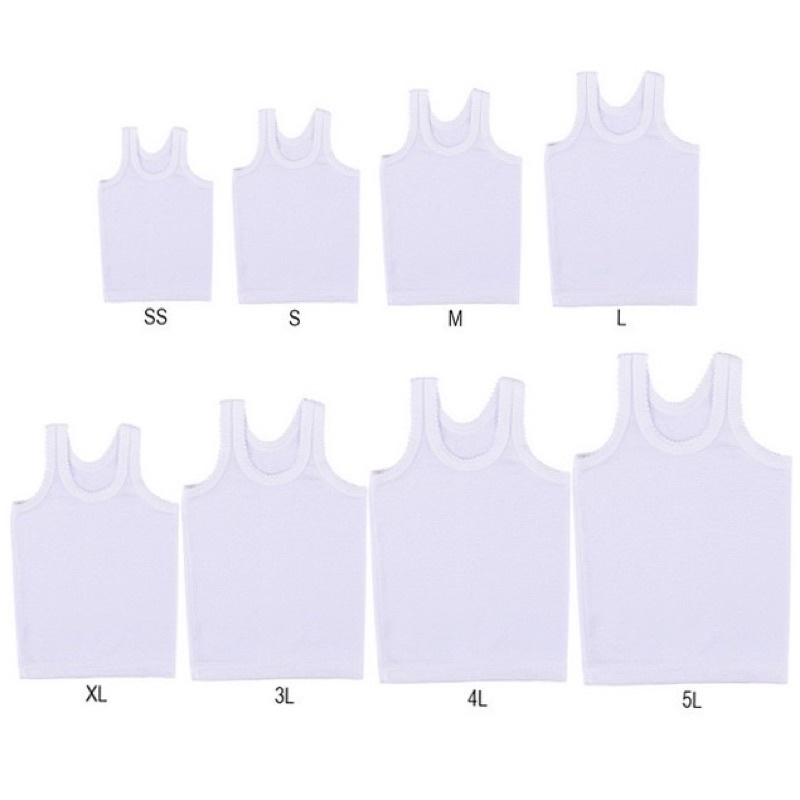 Jual 6 PCS SNI ~ KIANO KIDS | KATUN ASLI Singlet Anak Unisex/Singlet ...