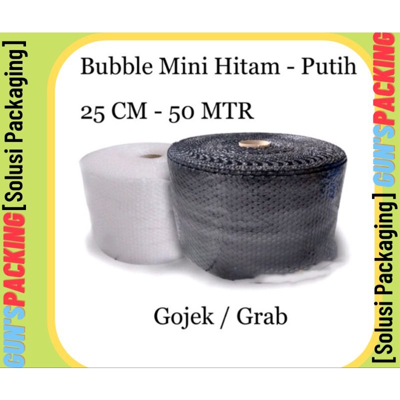 Jual Bubble mini Hitam - Putih Uk 25 CM - 50 MTR [ Quality Premium ...