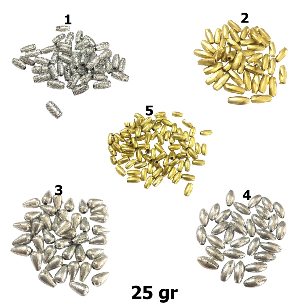 Jual Mote Manik Silver dan Gold Macam2 Model Padi Harga/25gr | Shopee ...