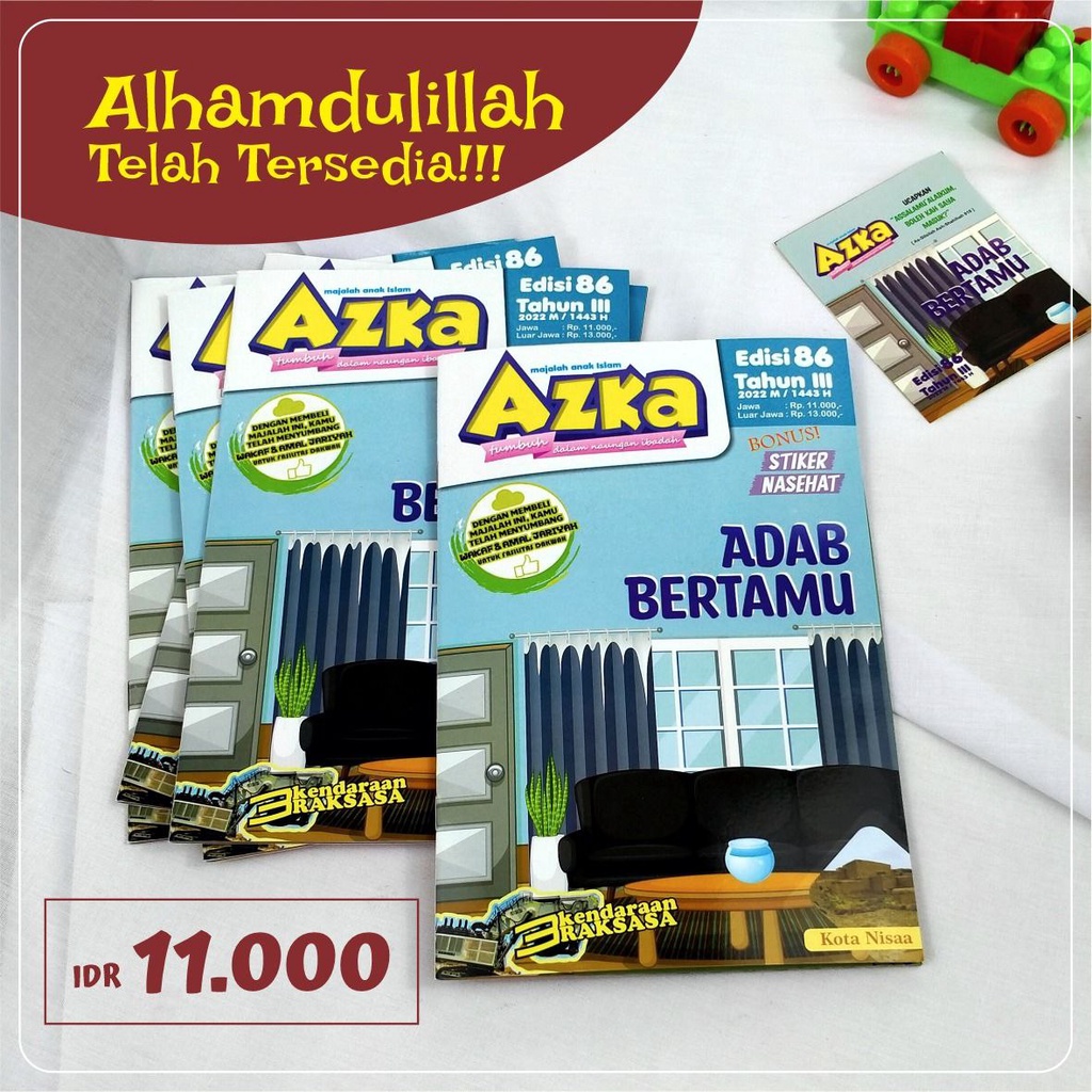 Jual Majalah Azka Edisi 86 Tema Adab Bertamu | Shopee Indonesia