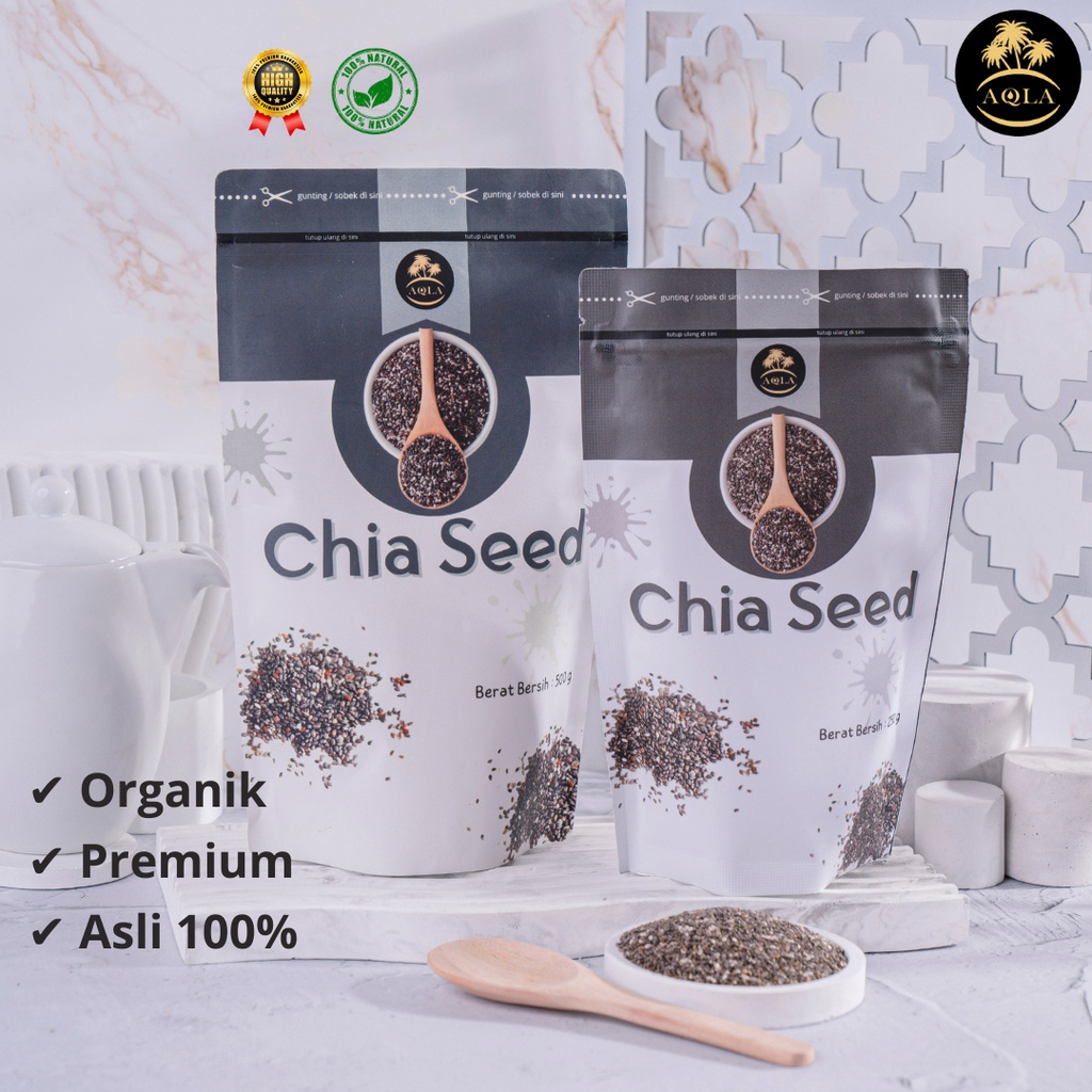 Jual Chia seed organic Grade A Premium quality cia seed biji chia ...