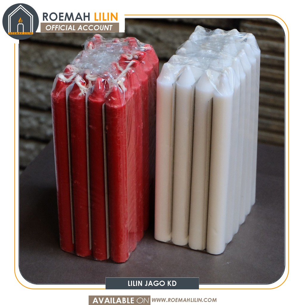Jual Lilin Putih | Lilin Mati Lampu | Lilin KD (Merah / Putih) | Shopee ...