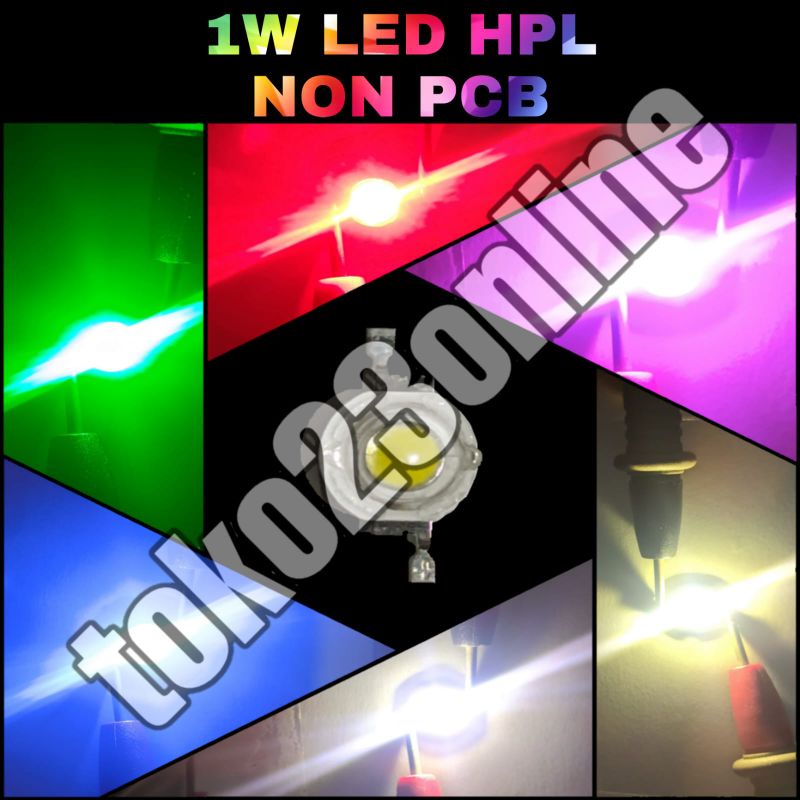 Jual LED HPL 1W NON PCB / LED HPL UV NON PCB / LED HPL NON PCB / LED ...