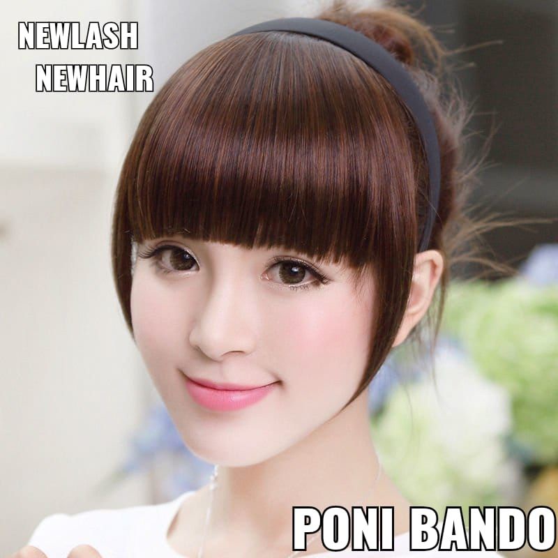 Jual poni palsu model bando tebal poni bando poni palsu hairclip poni ...