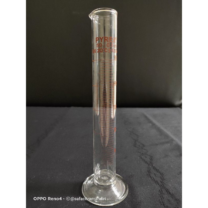 Jual Gelas ukur 50 ml Pyrex / Measuring Cylinder 50ml Pyrex | Shopee ...