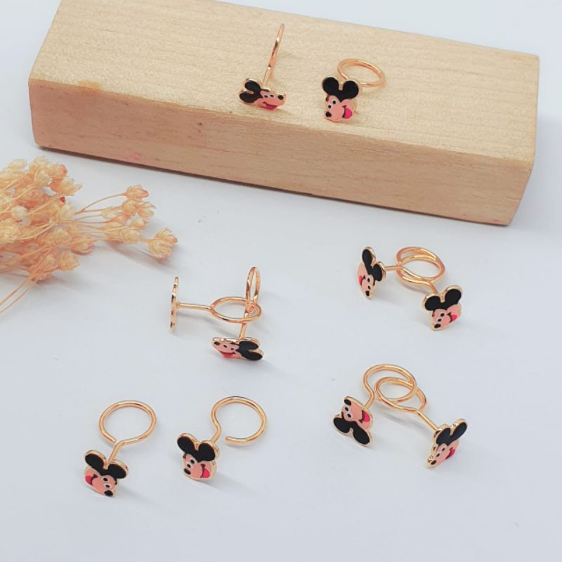 Jual NEW!! MICKEY MOUSE LOOP ENAMEL WARNA KADAR 8K | Shopee Indonesia