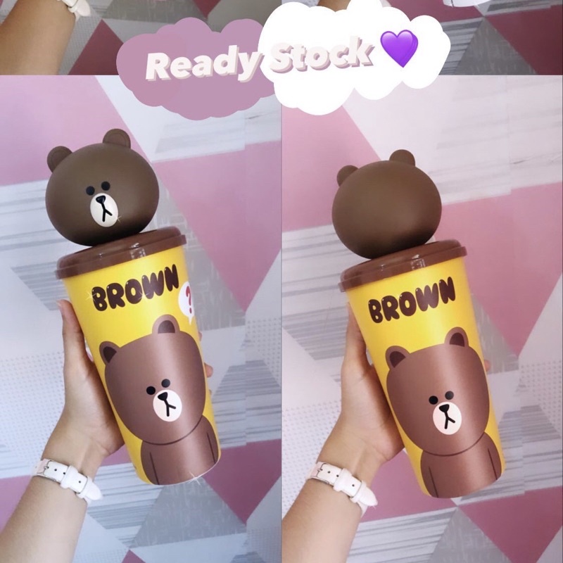 Jual LINE FRIEND'S CUP+TOPPER | Shopee Indonesia