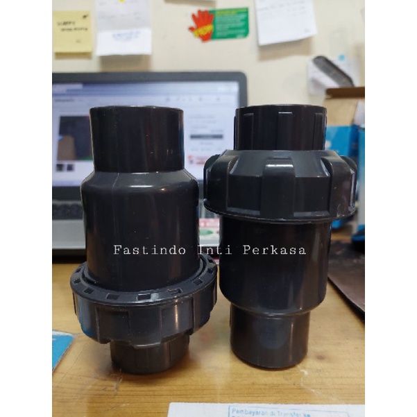 Jual Ball Check Valve PVC 2" Inch True Union Ball Single | Shopee Indonesia