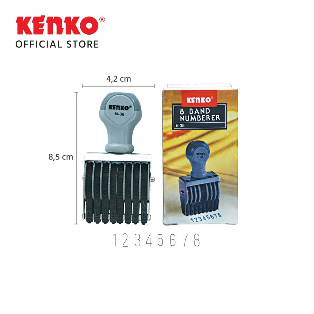 Jual GG Stempel Angka KENKO N-38/8 DIGIT / Stempel / Stamp | Shopee ...