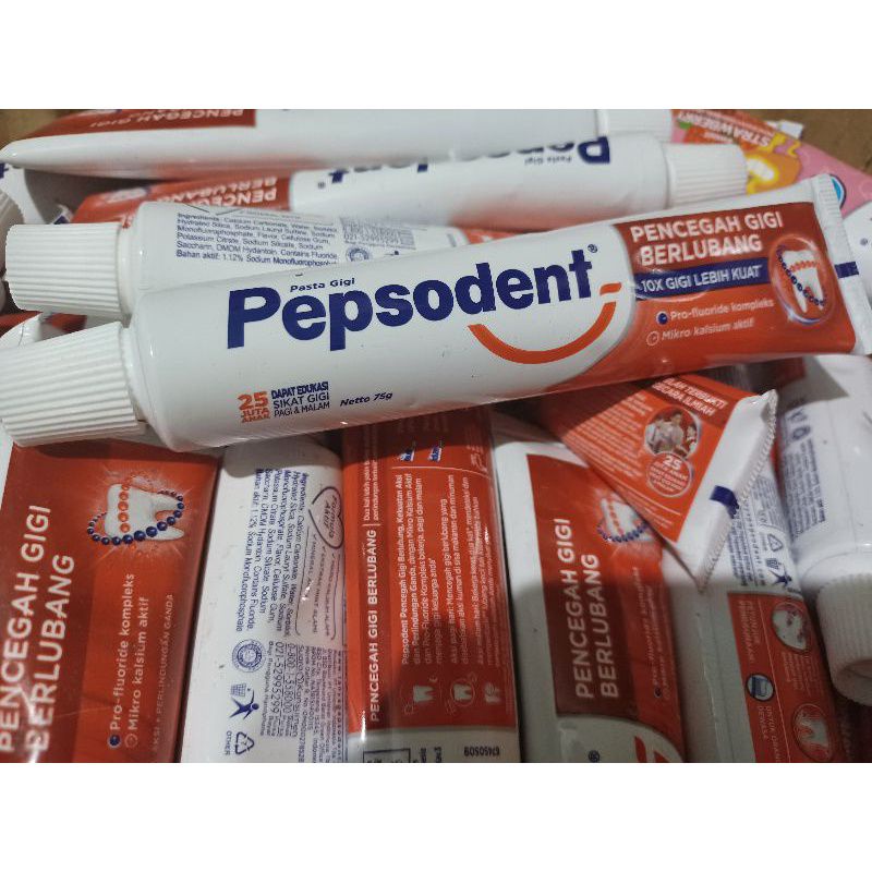 Jual Pepsodent Merah Putih (Tanpa Bungkus) 75 g | Shopee Indonesia