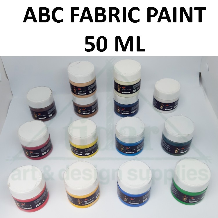 Jual ABC Fabric Paint / Cat Kain / Tekstil / Textile 50 ml | Shopee ...
