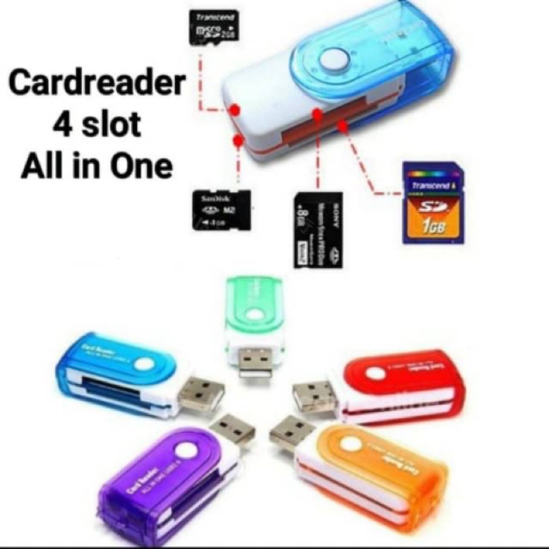 Jual CARD READER ALL IN ONE E-Nov 4 SLOT Multi Cardreader | Shopee ...