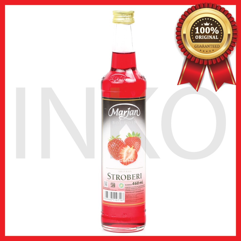 Jual MARJAN BOUDOIN SIRUP RASA STROBERI BOTOL 460ML | Shopee Indonesia