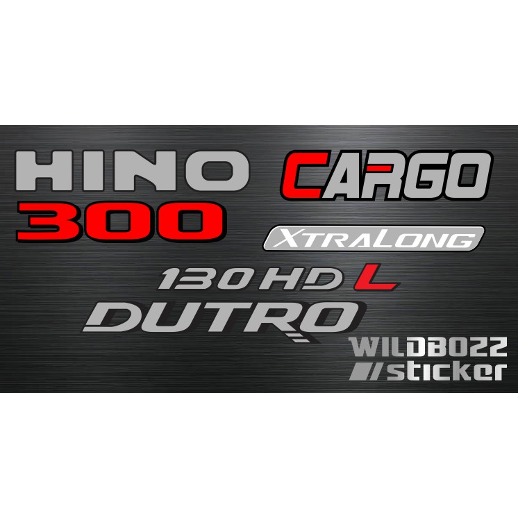 Jual Sticker HINO 130 HDL dutro extra long | Shopee Indonesia