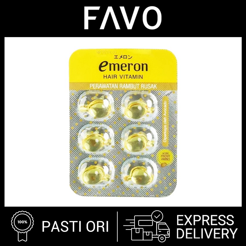Jual Vitamin Rambut - Emeron Damage Care Hair Vitamin - 6 Pcs | Shopee ...