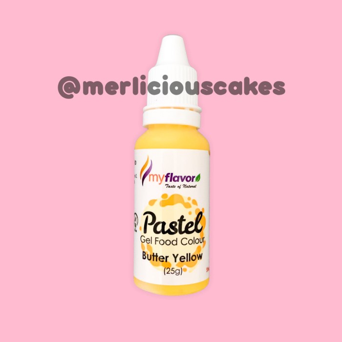 Jual Butter Yellow Pastel Gel My Flavor Food Color Colour Pewarna ...