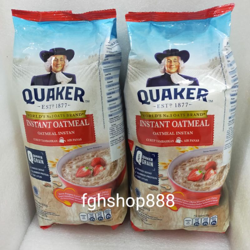 Jual Quaker instant oatmeal 800 gram | Shopee Indonesia