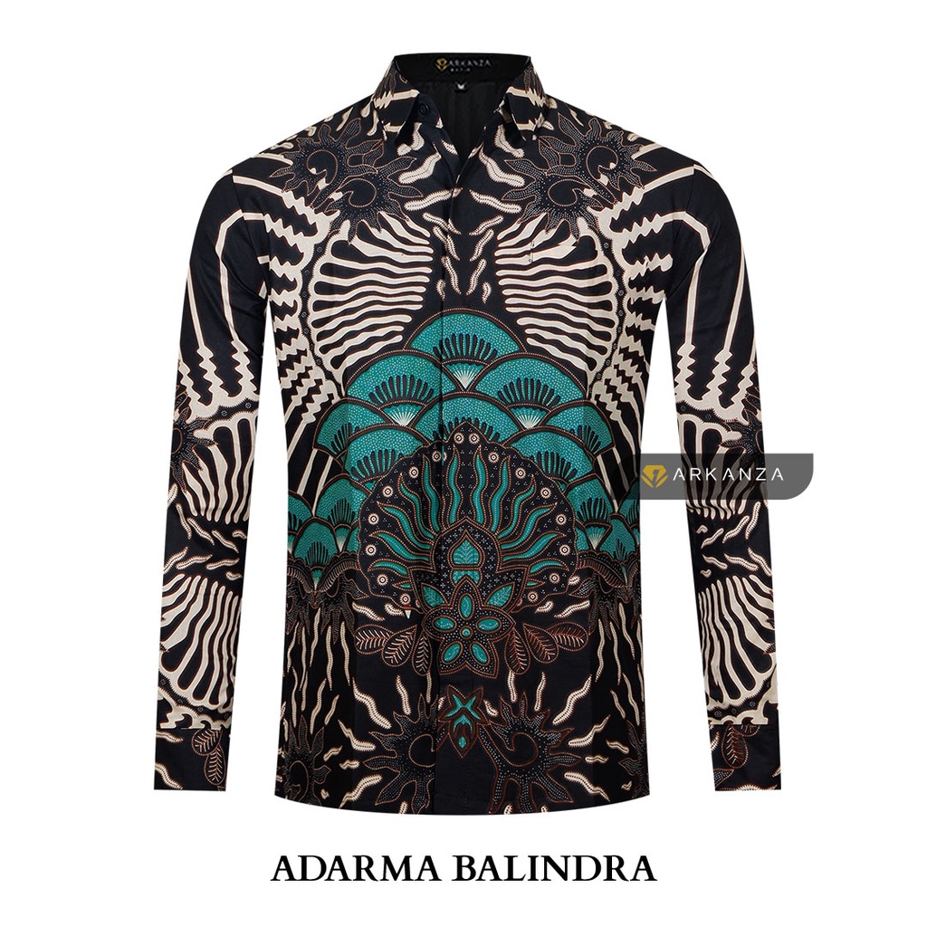 Jual BATIK ARKANZA Motif ADARMA BALINDRA Hem Atasan Kemeja Baju Batik Pria Cowok Laki Laki ...