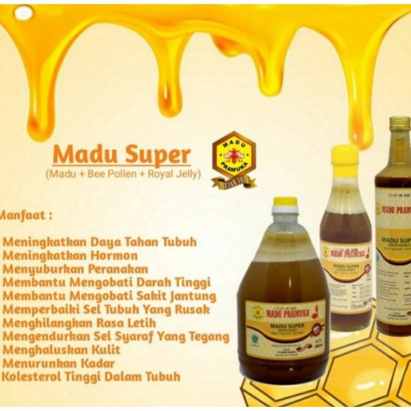Jual Madu Pramuka 2000 ml ( 2 liter ) Berbagai Varian | Shopee Indonesia