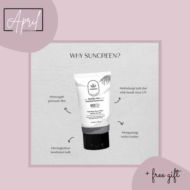 Jual [SELLER RESMI + FREE GIFT] Healthy Glow Finished Sunscreen ...