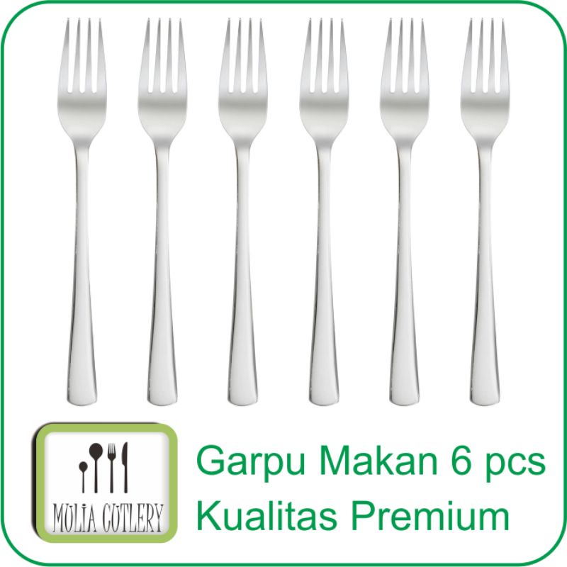 Jual Garpu Makan Stainless 6pcs R-007 / Table Fork / Dinner Fork ...