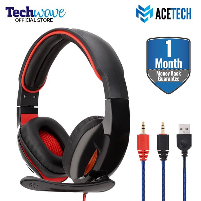 Jual Acetech Headphone Headset Gaming + Microphone Tactical Gaming ...
