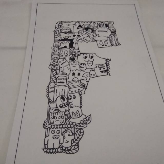 Jual Doodle huruf abjad || bebas mau huru apa aja | Shopee Indonesia