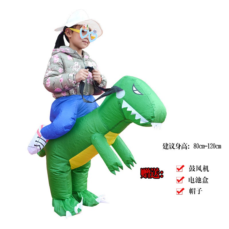 Jual CC-163 kostum balon tiup prank costume halloween anak dinosaurus ...