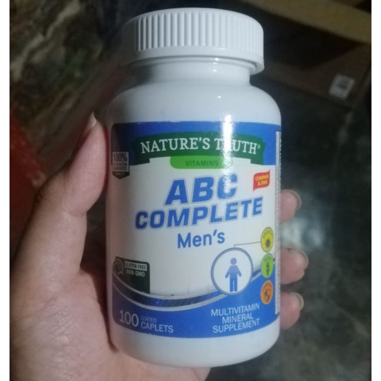 Jual Pipingrock ABC complete men multivitamin isi 100 tablet | Shopee ...