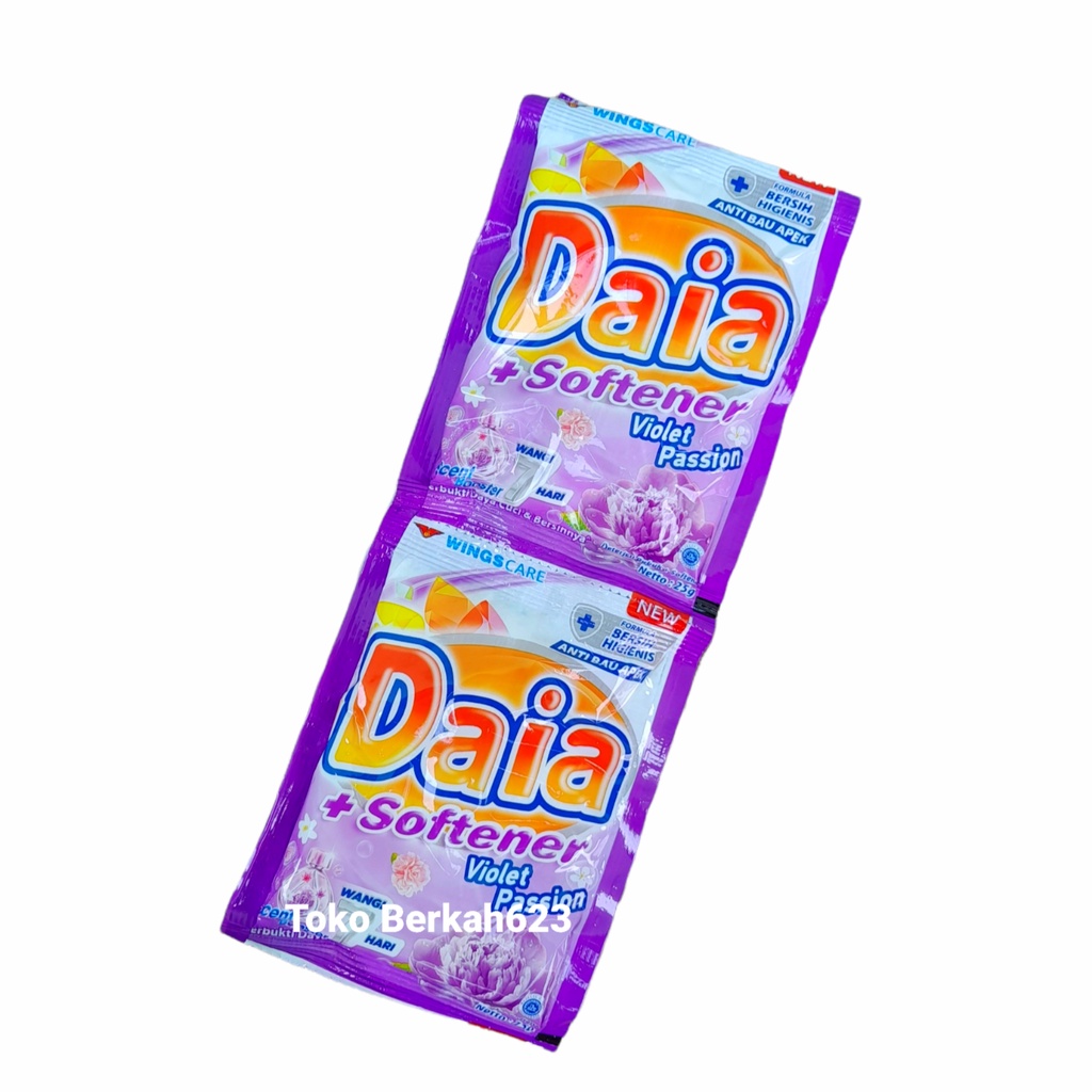 Jual DAIA Detergent Bubuk 23gr 1 Renceng isi 6 Sachet 500 | Shopee ...