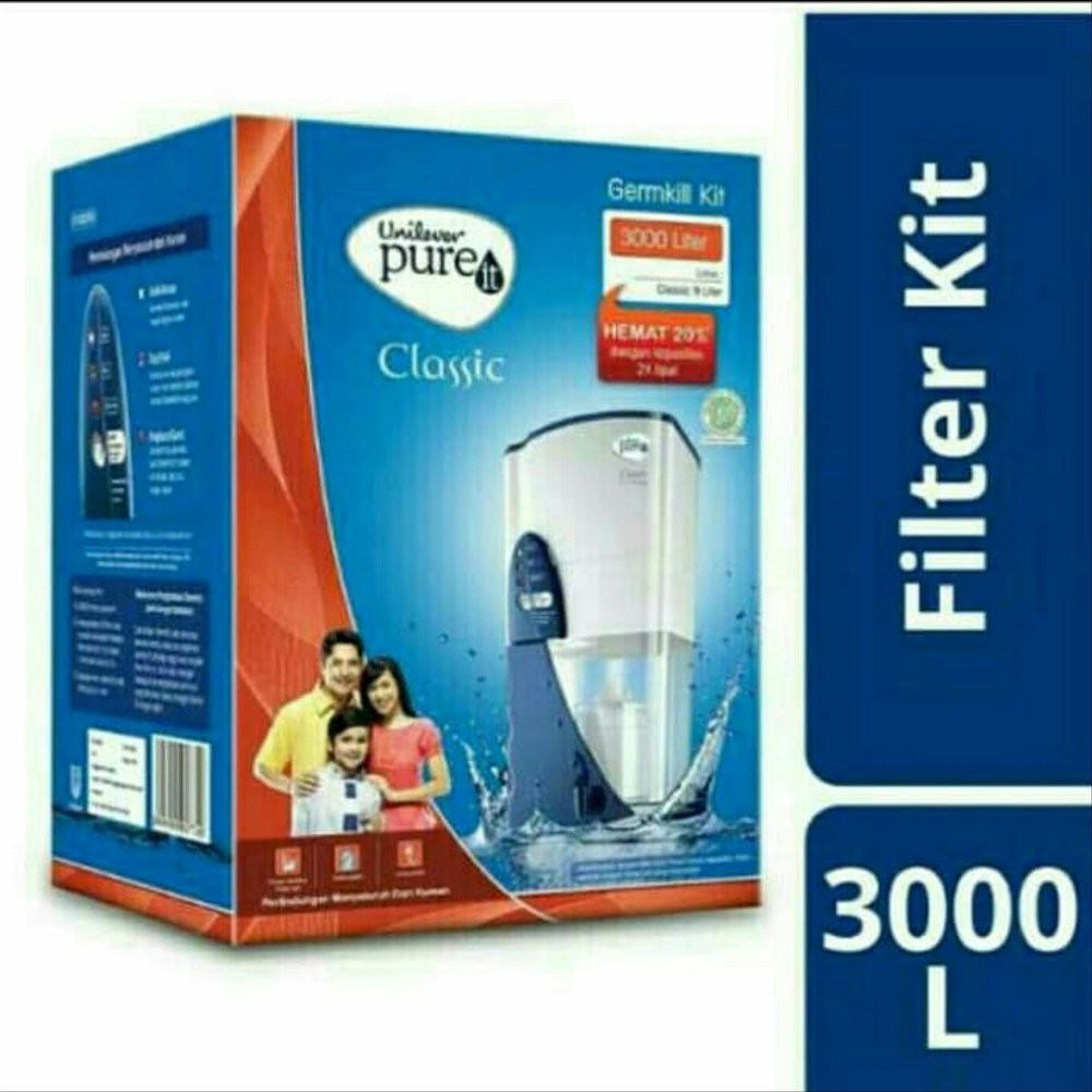 Jual UNILEVER PURE IT GERM KILL KIT 3000L FILTER AIR CLASSIC 9L - 3000 ...