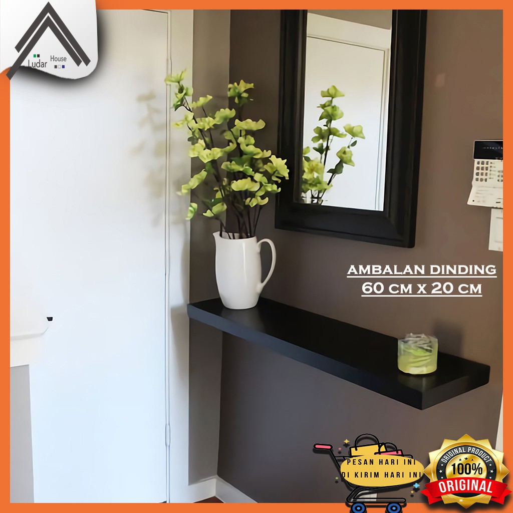 Jual Ambalan Dinding 60 x 20 CM Dekorasi Dinding Ambalan Rak Dinding ...