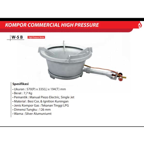 Jual KOMPOR WIN GAS W-5BM KOMPOR GAS TEKANAN TINGGI COR BESI KOMPOR GAS ...